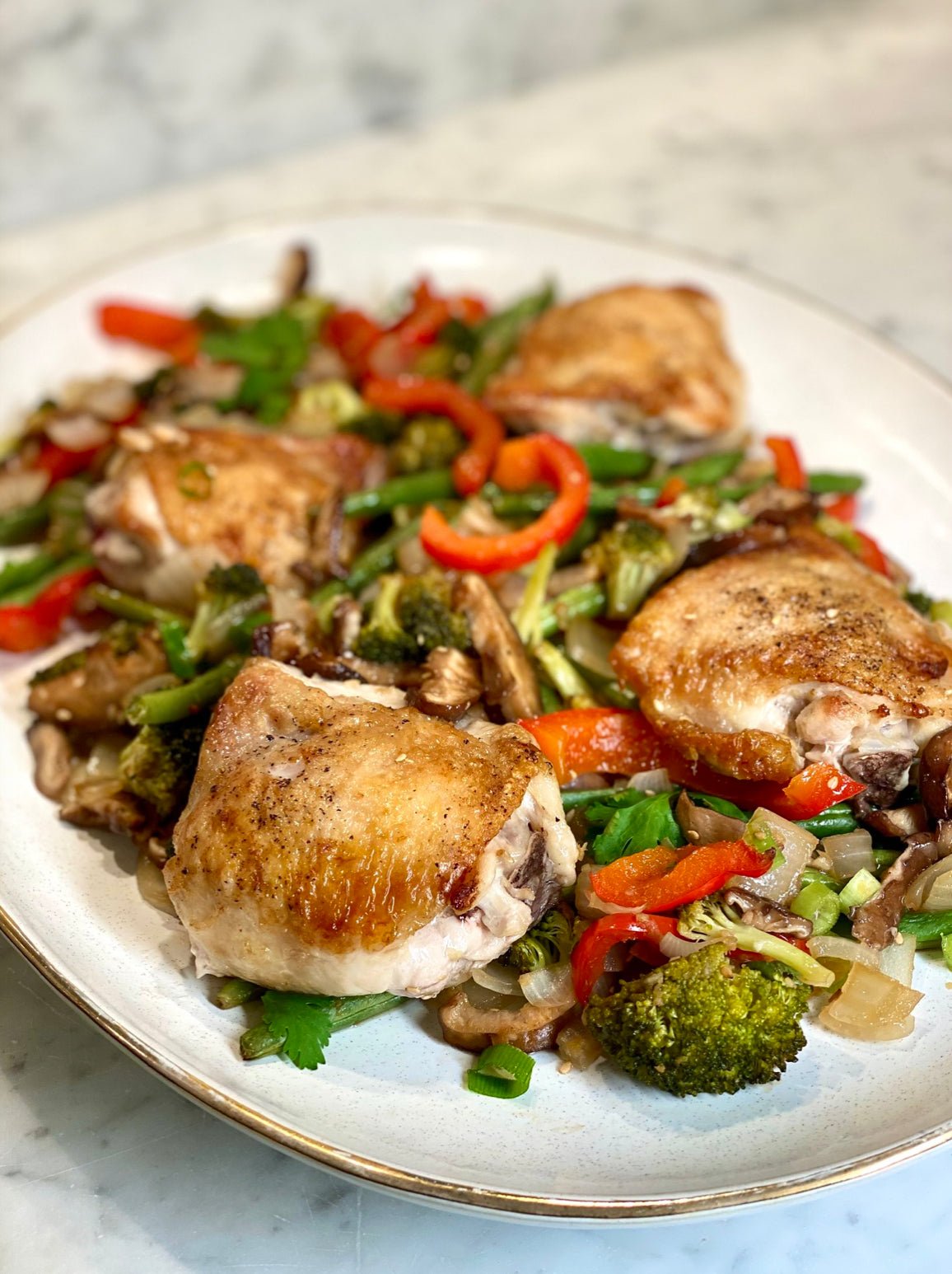 Sheetpan Chicken “Stir-fry" — Living with Ivey
