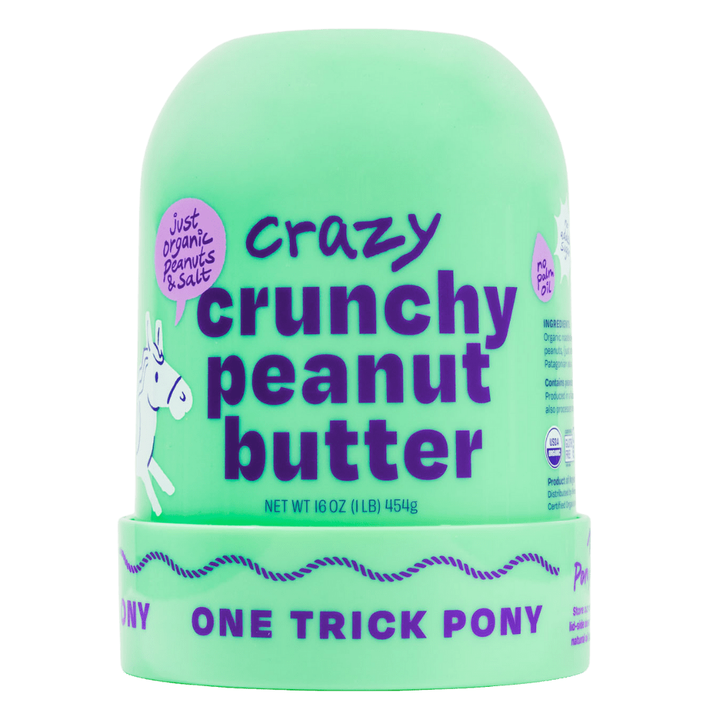 One Trick Pony | Crazy Crunchy Organic All Natural Peanut Butter - 16o ...