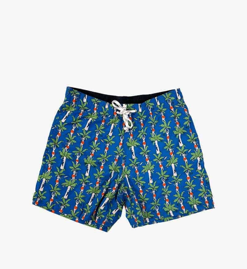 Parioca | Fauna and Flora Swim Trunks | Blue – Living with Ivey